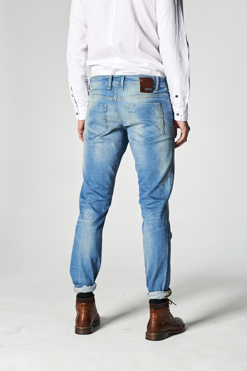 Männerwelten24 - Stretch Jeans Mid Blue L34